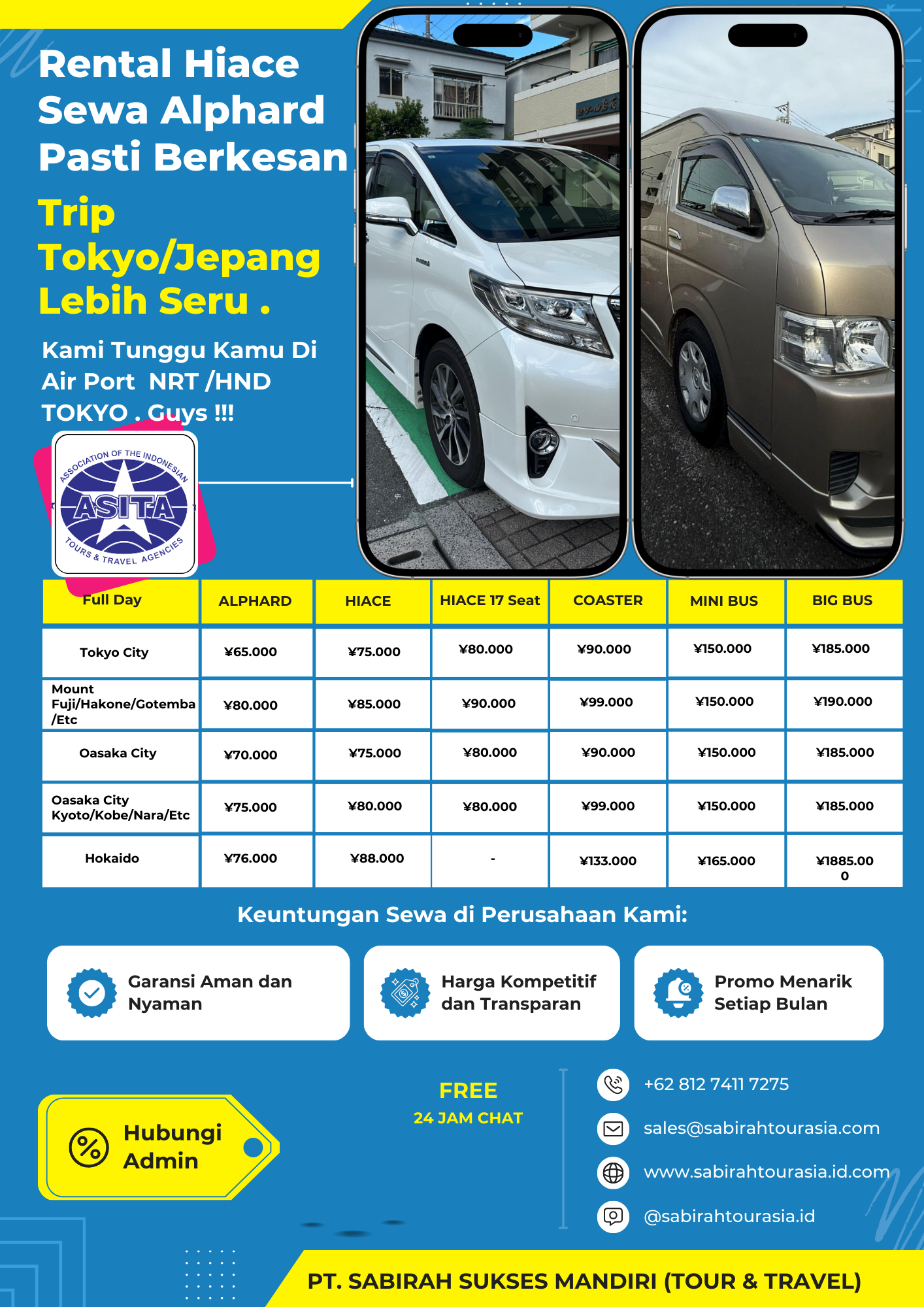 Sewa Hiace Di Jepang/Tokyo Trip Lebih Berkesan